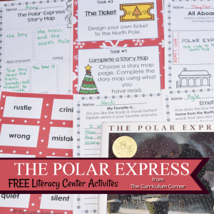 FREE The Polar Express Literacy Center Activities - The Curriculum ...