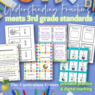 understanding fractions 1 fb feature - The Curriculum Corner 123