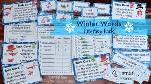 Winter Literacy Center Set - The Curriculum Corner 123