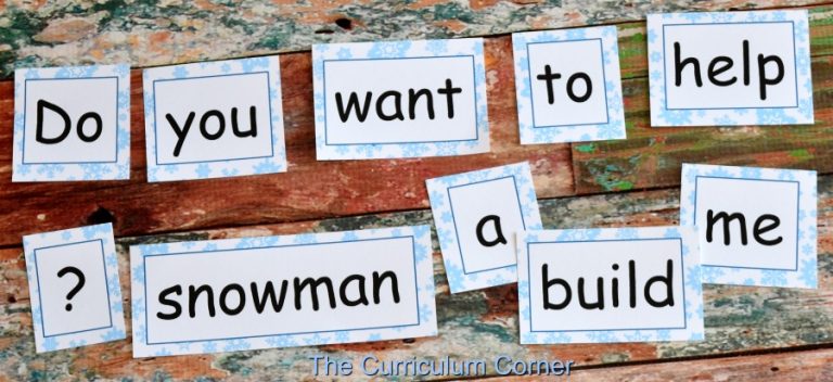 Winter Literacy Center Set - The Curriculum Corner 123