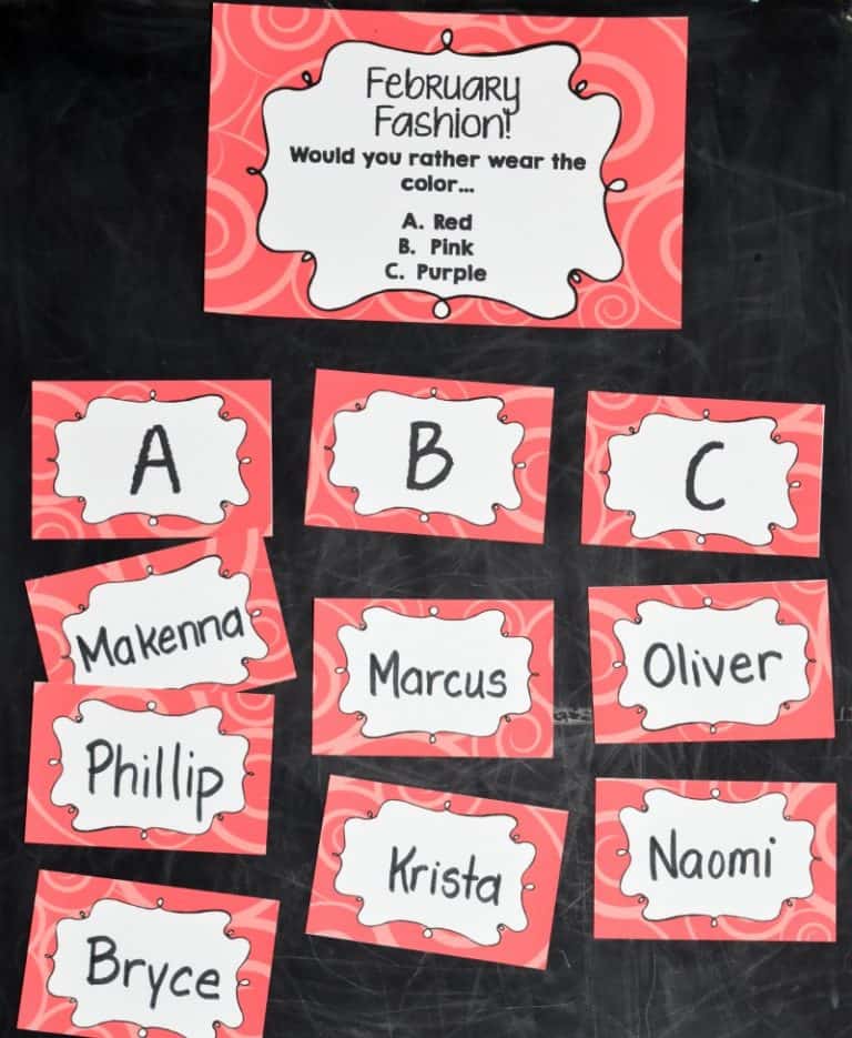 February Bell Ringer Questions - The Curriculum Corner 123