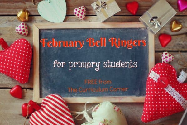 February Bell Ringer Questions - The Curriculum Corner 123