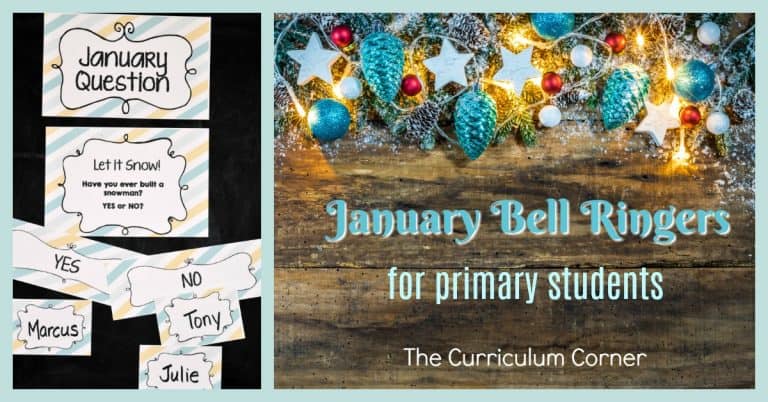 January Bellringer Questions - The Curriculum Corner 123