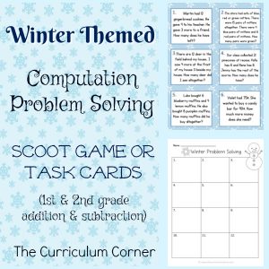 FREE Winter Themed Computation Problem Solving from The Curriculum ...