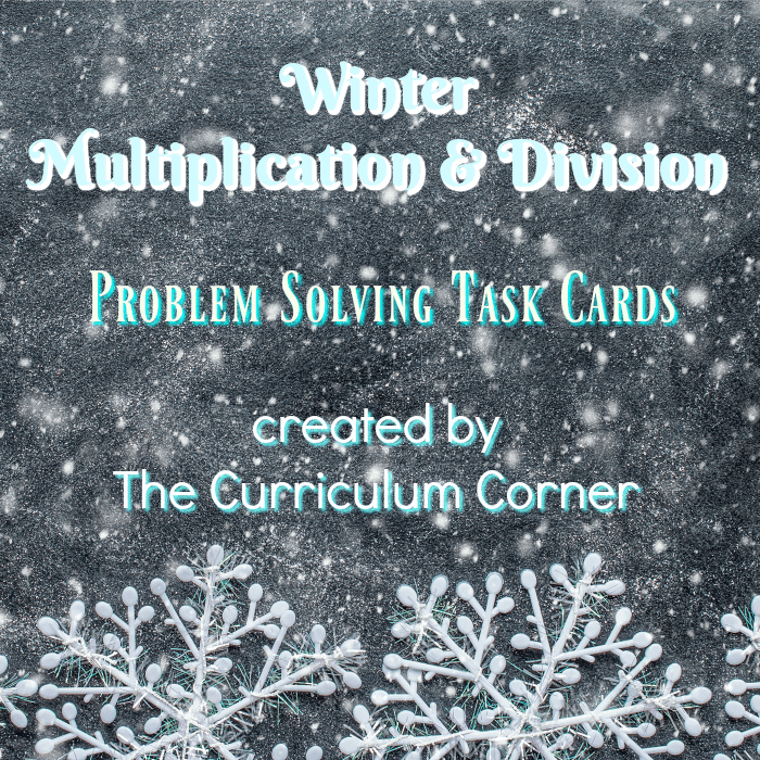 FREE Winter Multiplication & Division Problem Solving Task Cards - The ...