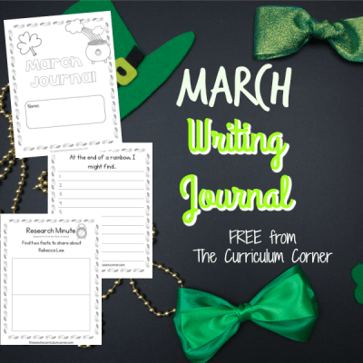 March Writing Journal - The Curriculum Corner 123