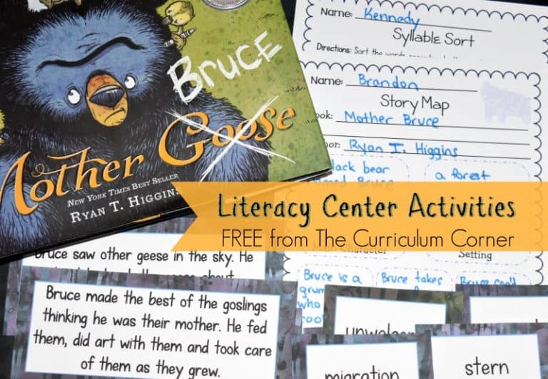 Book Study: Mother Bruce - The Curriculum Corner 123