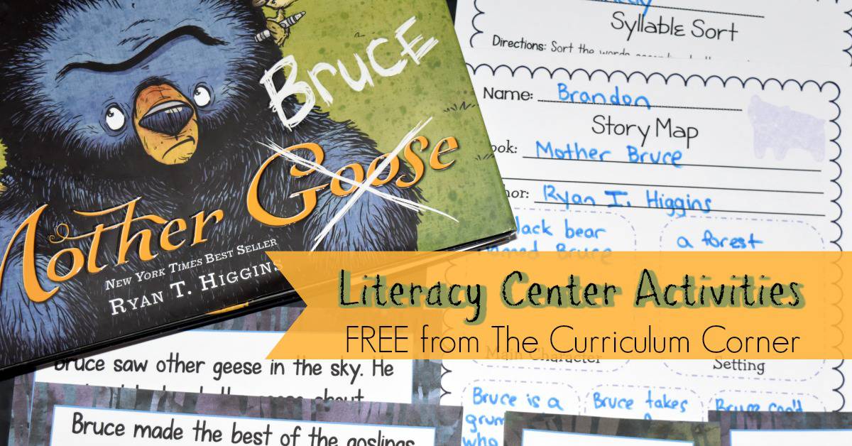 Book Study: Mother Bruce - The Curriculum Corner 123
