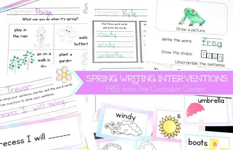 These spring writing interventions are designed to help you with those ...