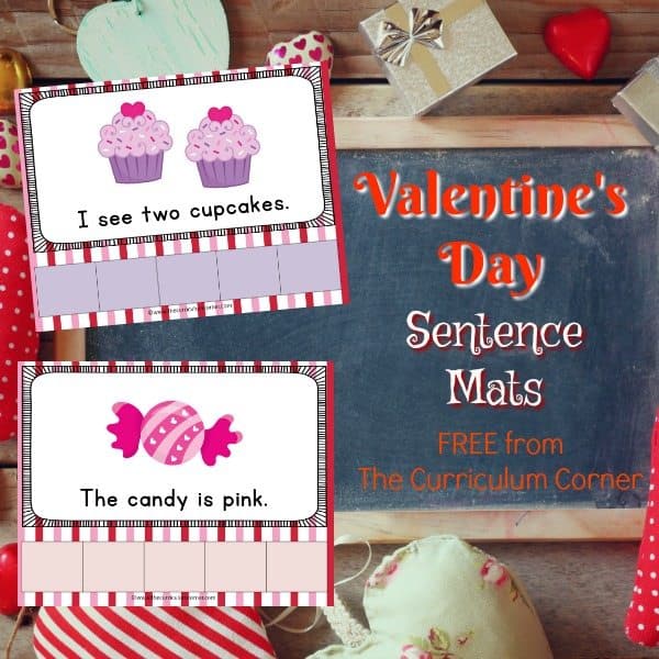 valentine sentences feature - The Curriculum Corner 123