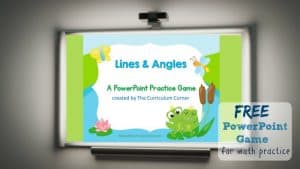 Lines and Angles Geometry Game - The Curriculum Corner 123