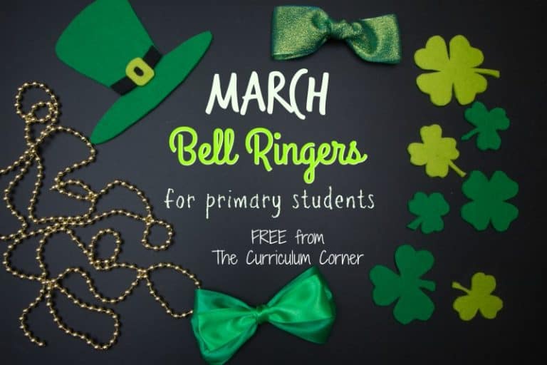 March Bell Ringer Questions - The Curriculum Corner 123
