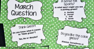 March Bell Ringer Questions - The Curriculum Corner 123