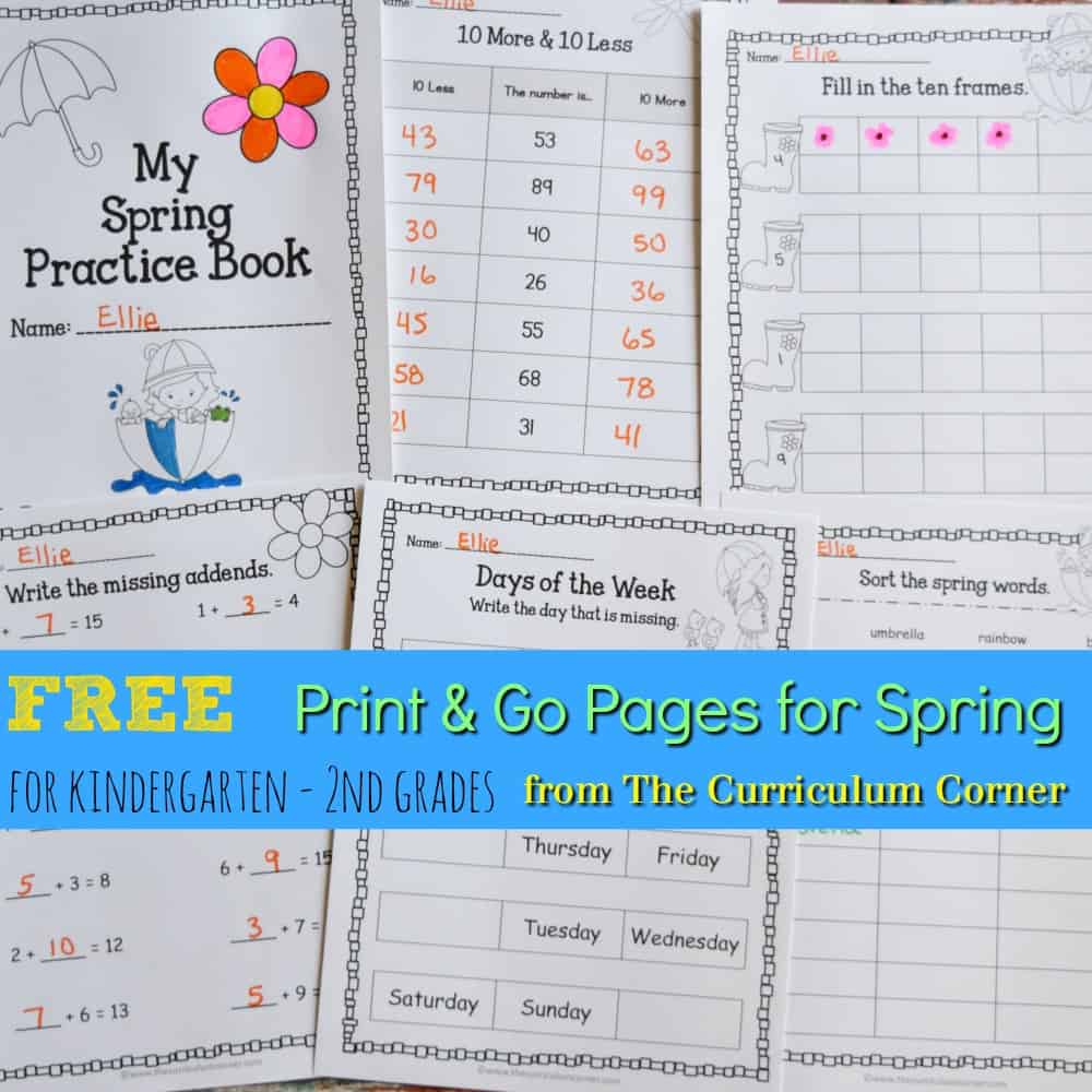 spring bw feature - The Curriculum Corner 123