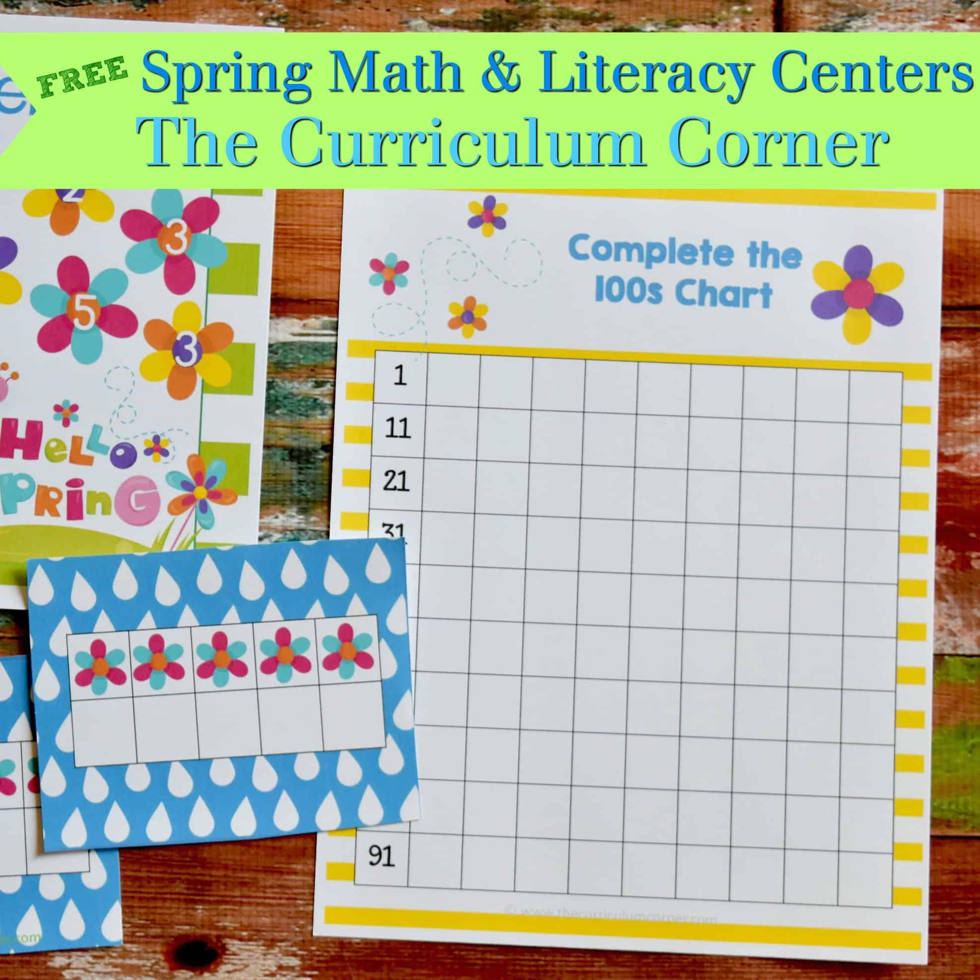 spring color feature - The Curriculum Corner 123