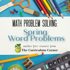 Problem Solving Archives - The Curriculum Corner 123
