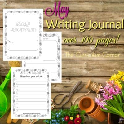 Monthly Printable Journals - The Curriculum Corner 123