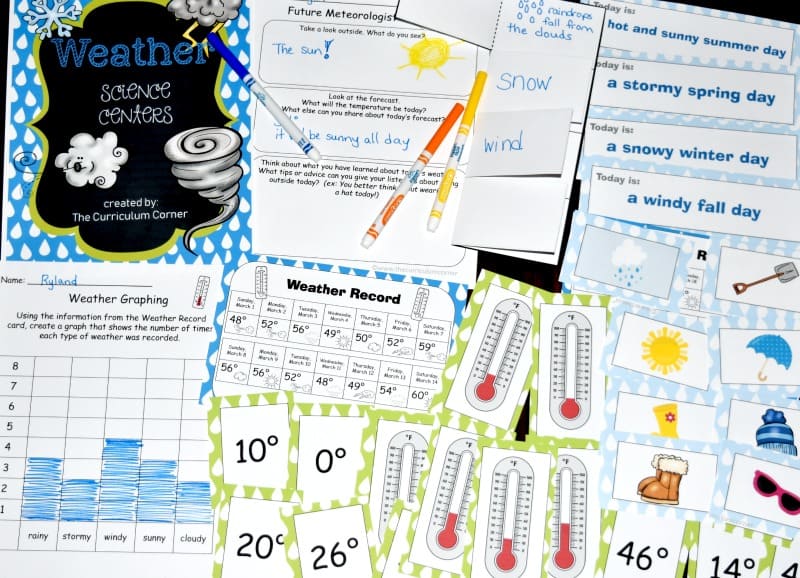 weather centers 1 - The Curriculum Corner 123