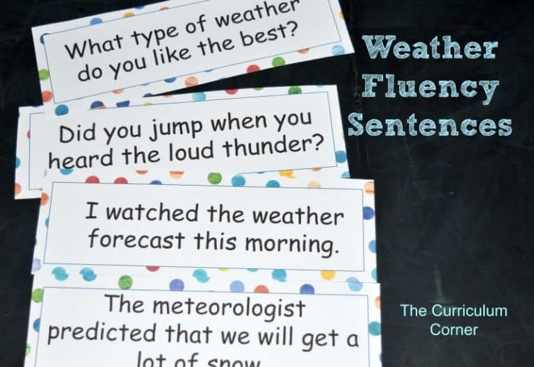Weather Literacy Pack - The Curriculum Corner 123