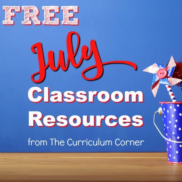 july resources feature - The Curriculum Corner 123