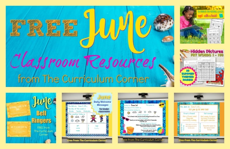 june resources wide - The Curriculum Corner 123