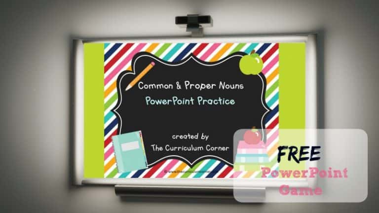 Common & Proper Nouns PowerPoint - The Curriculum Corner 123