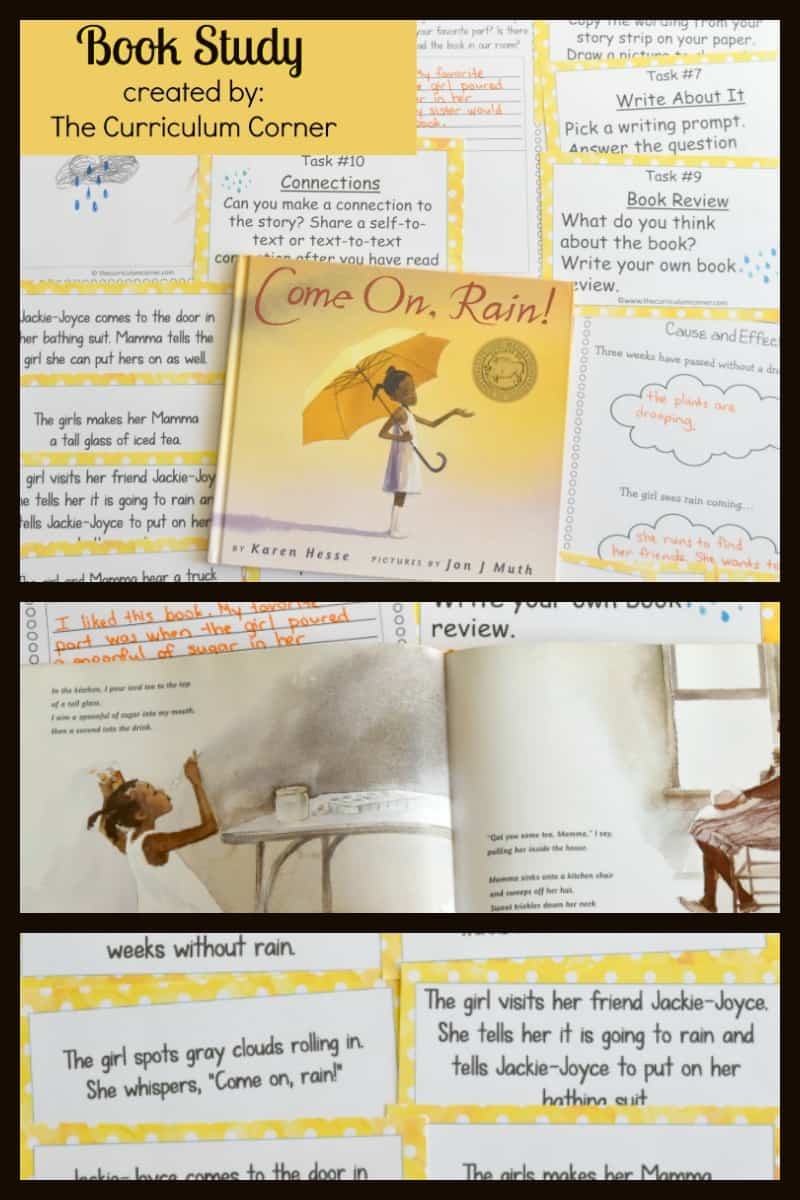 Book Study: Come On, Rain! - The Curriculum Corner 123