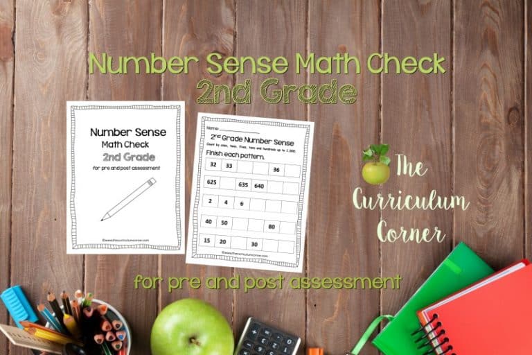 Math Check: 2nd Grade Number Sense - The Curriculum Corner 123