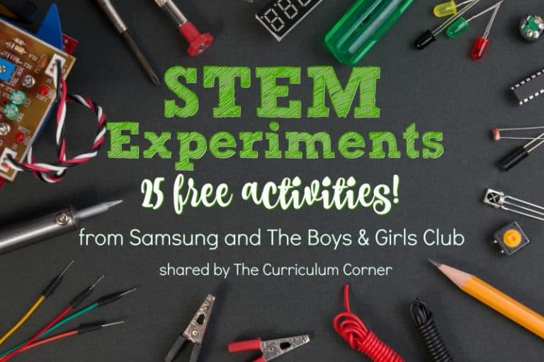 Summer of STEM Experiments - The Curriculum Corner 123