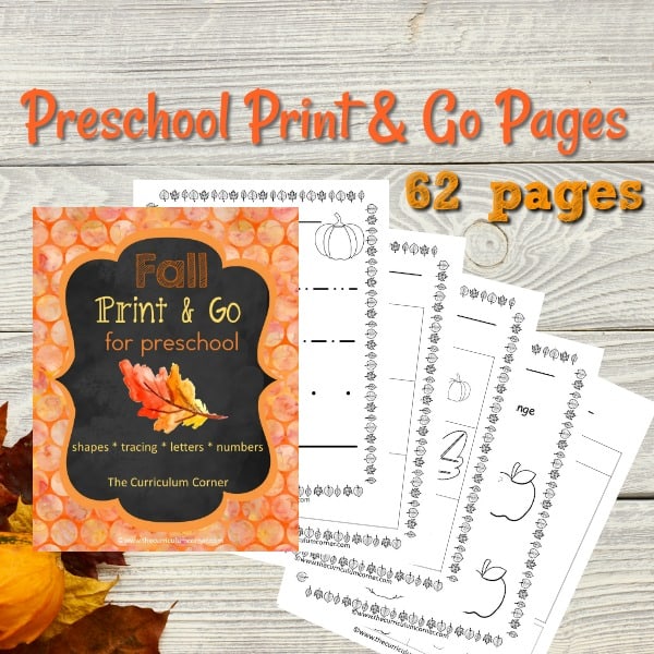 fall print go feature - The Curriculum Corner 123