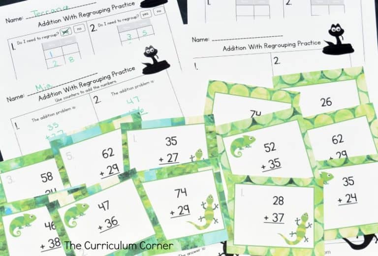 Addition with Regrouping: Differentiated Practice - The Curriculum ...