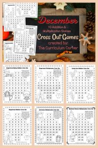 December Cross Out Games - The Curriculum Corner 123