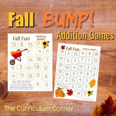 fall bump addition feature - The Curriculum Corner 123
