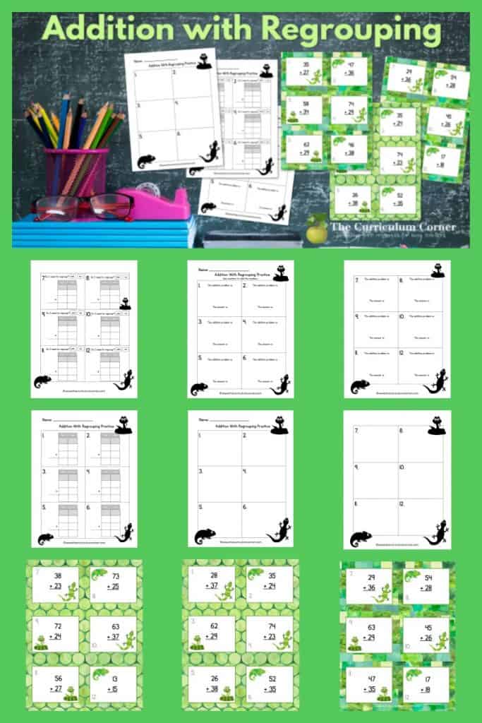 addition regrouping - The Curriculum Corner 123