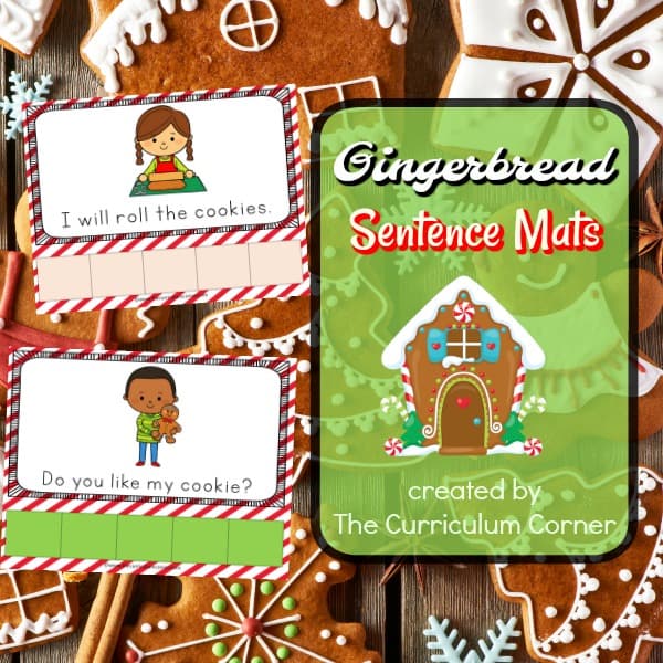 gingerbread mats feature - The Curriculum Corner 123