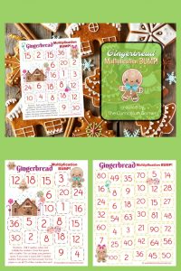 Gingerbread Multiplication Bump Games - The Curriculum Corner 123