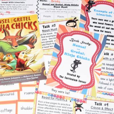 Book Study: Hensel and Gretel Ninja Chicks - The Curriculum Corner 123