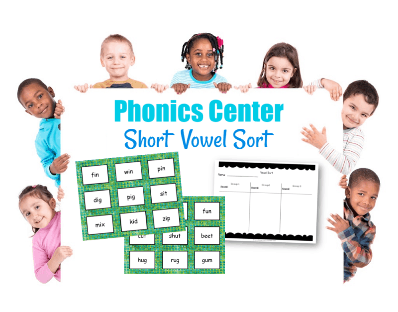 short vowel sort 1 - The Curriculum Corner 123