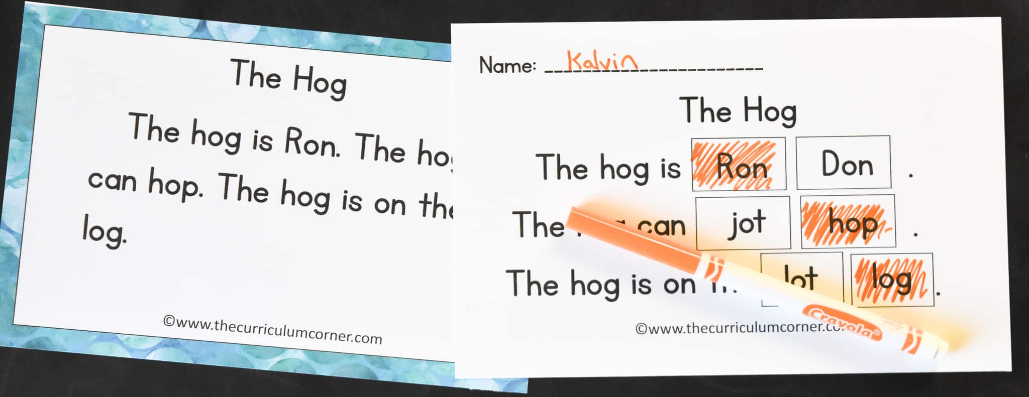 short o fluency passages free from The Curriculum Corner - The ...