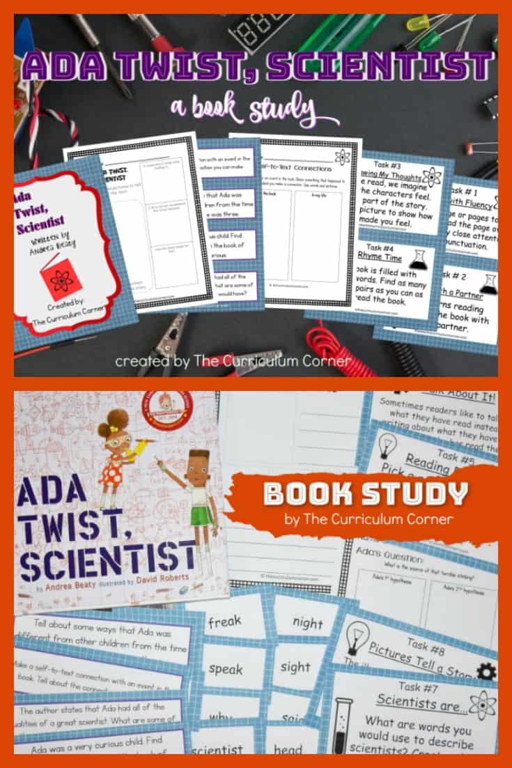 Book Study: Ada Twist, Scientist - The Curriculum Corner 123