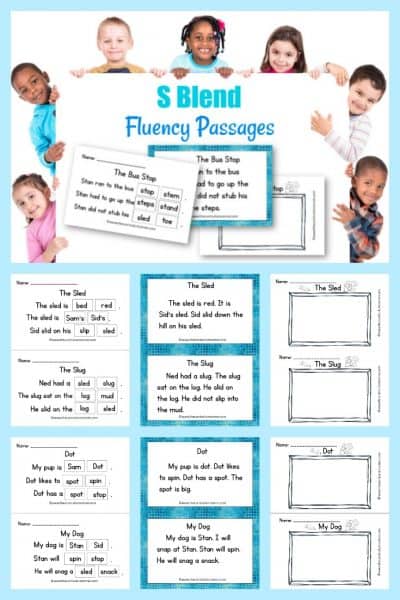 S Blends Fluency Practice - The Curriculum Corner 123