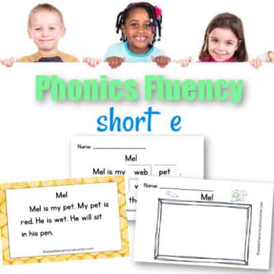 short e vowel fluency main feature - The Curriculum Corner 123