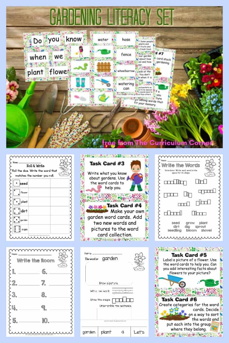 Gardening Literacy Set - The Curriculum Corner 123