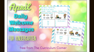 April Resources - The Curriculum Corner 123