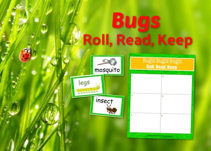 bugs roll read keep 1 - The Curriculum Corner 123