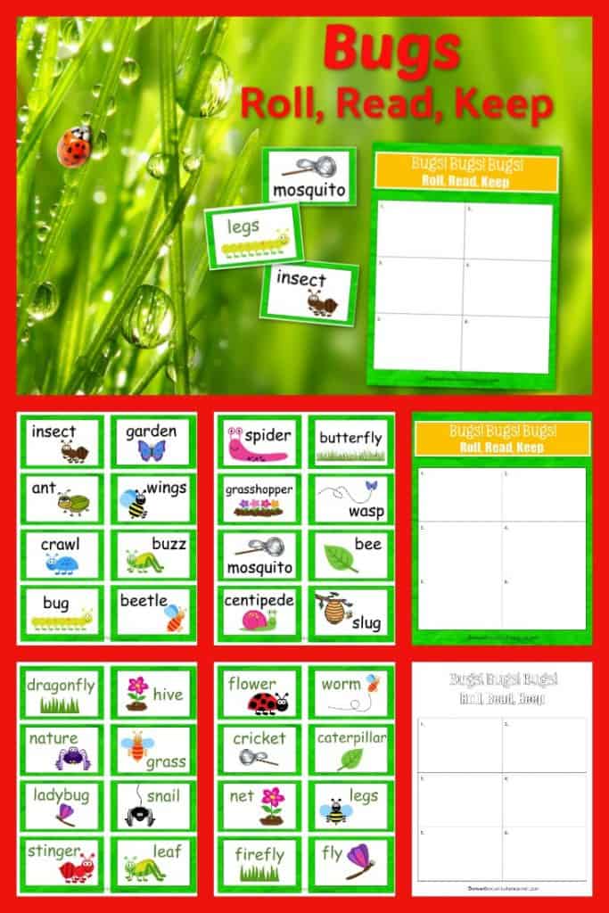 bugs roll read keep pinterest - The Curriculum Corner 123