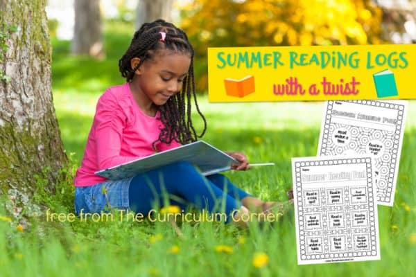A Twist on Summer Reading Logs - The Curriculum Corner 123