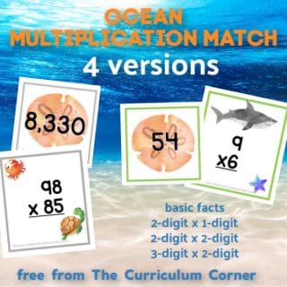 Multiplication Timed Tests - The Curriculum Corner 123