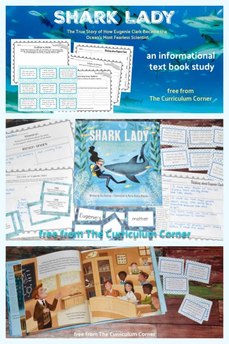 Book Study: Shark Lady - The Curriculum Corner 123