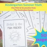 K-6 Summer Math Booklets - The Curriculum Corner 123